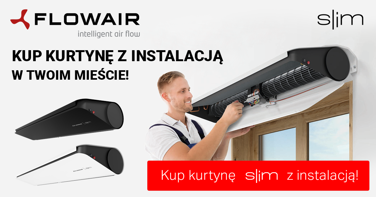 Flowair - kurtyna powietrzna Slim | HvacPR