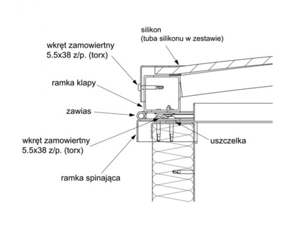 Sposoby montażu klap oddymiających jednoskrzydłowych | HvacPR